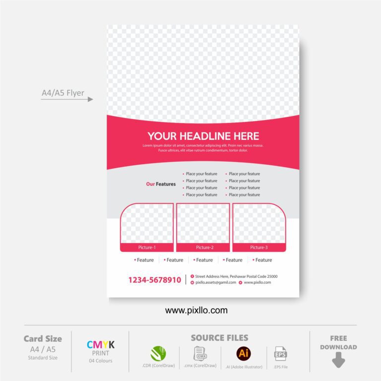 Business Flyer Template Free Download CorelDraw File