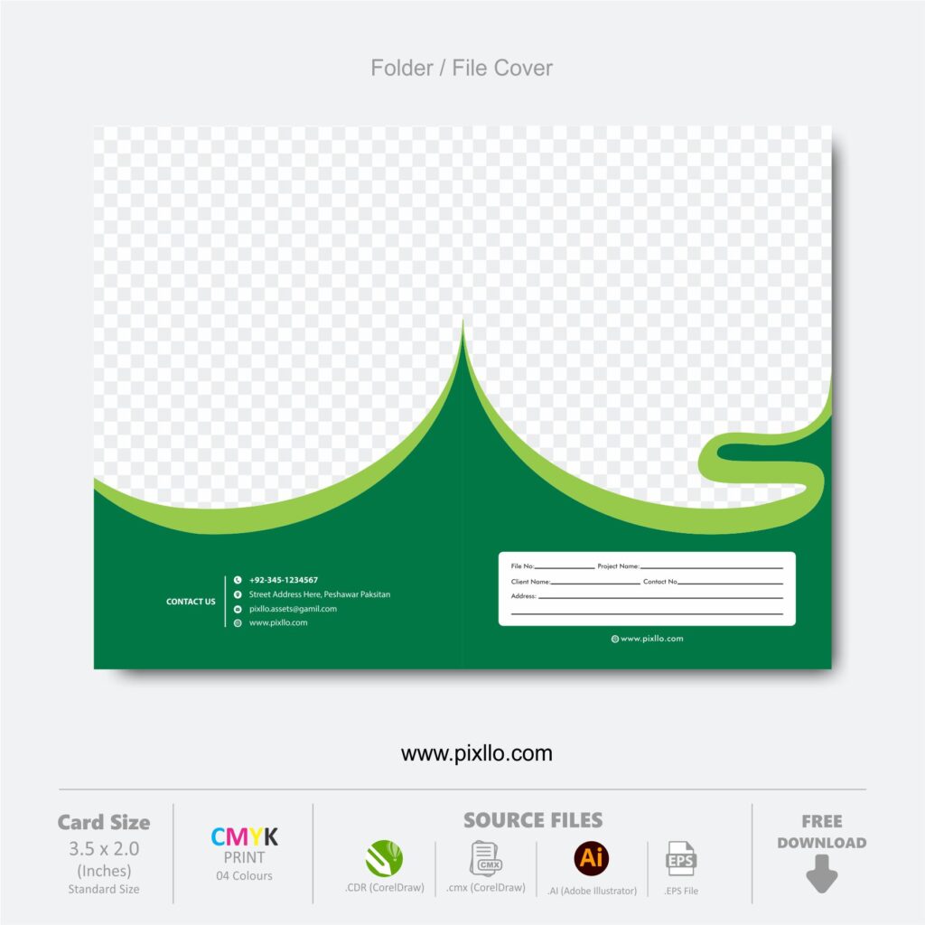 File Cover Design Template Free Download CorelDraw File
