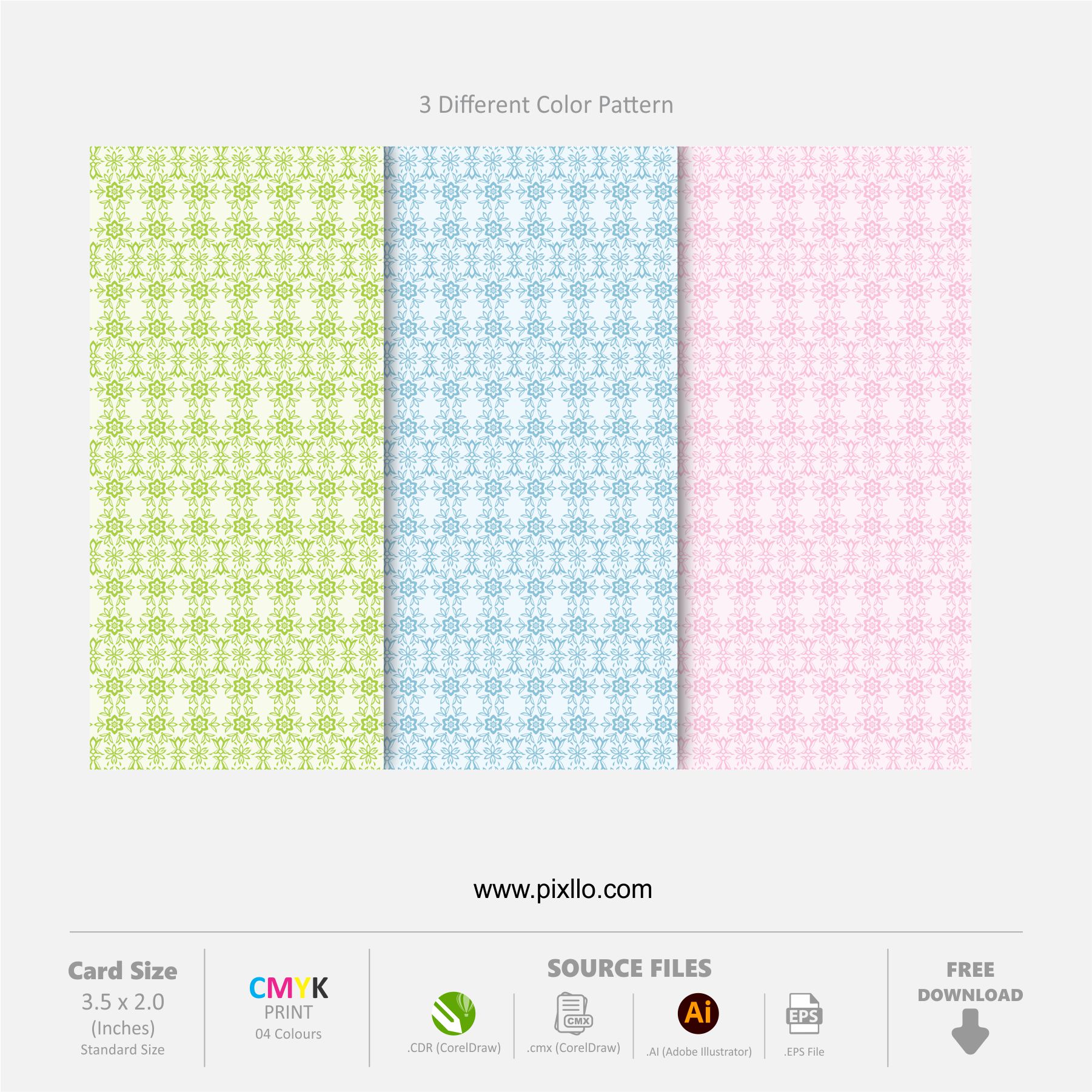 Floral Pattern Template Free Download .cdr /.ai / .eps / .cmx Files