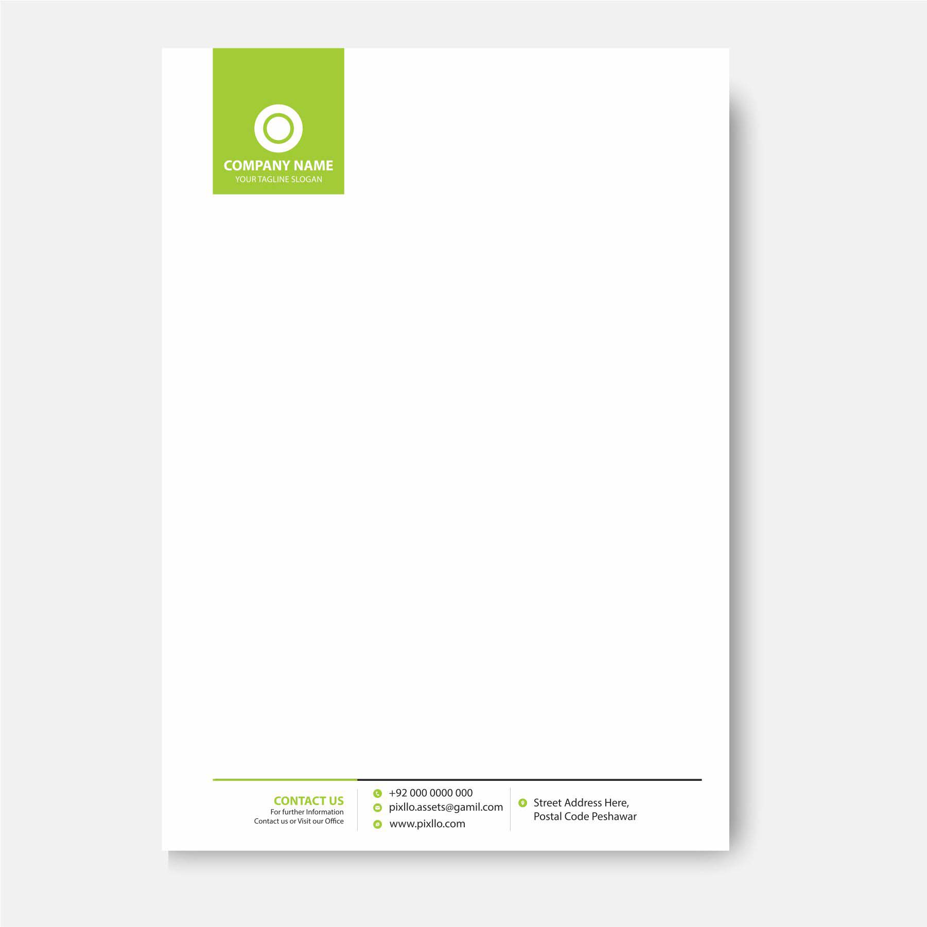 Letter Head Design Template Free Download CorelDraw File